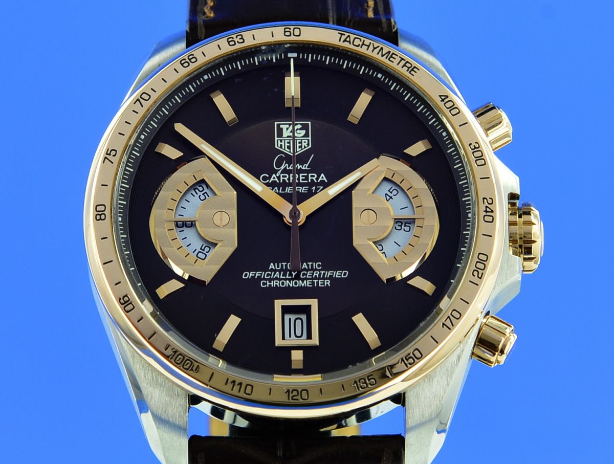 TAG Heuer Grand Carrera Calibre 17 Rosé Gold CAV515C - CAV515C